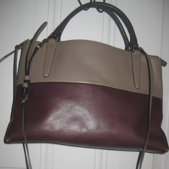Coach | Bags | Coach 2 Tone Handbag With Crossbody Or Shoulder Strap ...